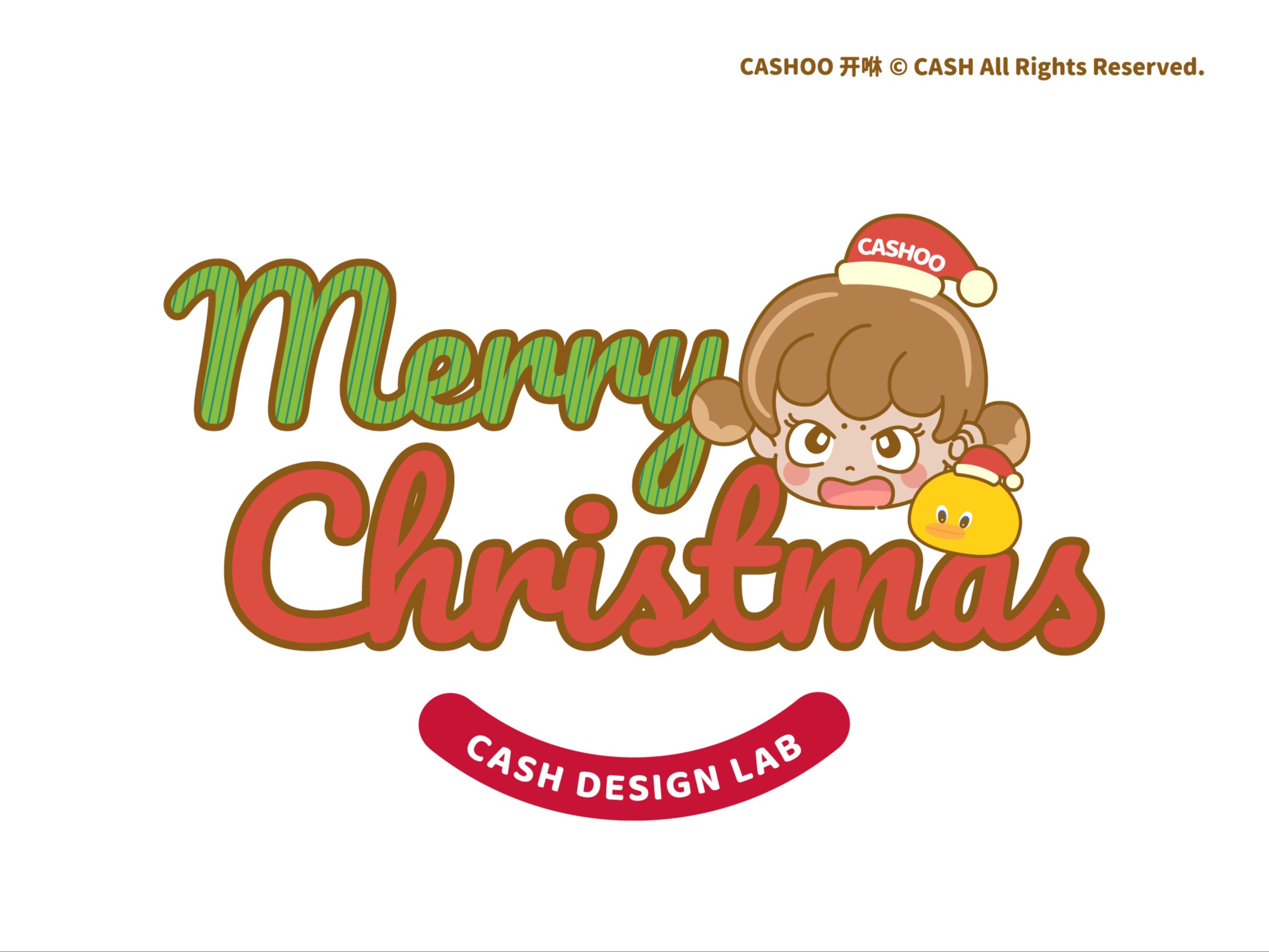 开咻CASHOO的圣诞节｜创意贴纸设计_開囍CASH-站酷ZCOOL