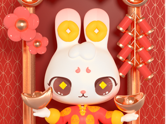 兔年红包封面_黑猫爱-站酷ZCOOL