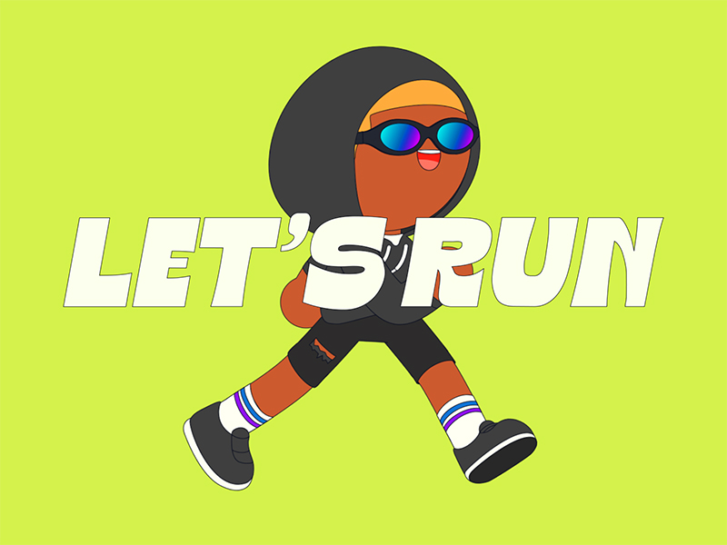 “Let's Run”动态数字藏品_动感小力-站酷ZCOOL