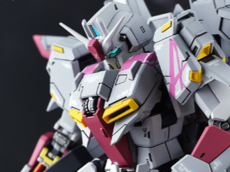 粉紫幽灵！高达模型作品【RG ZⅢ Zeta高达3号机】_RAMBA-站酷ZCOOL