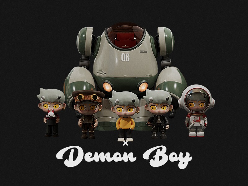 原创潮玩ip |【Demon Boy】_DDGL-站酷ZCOOL