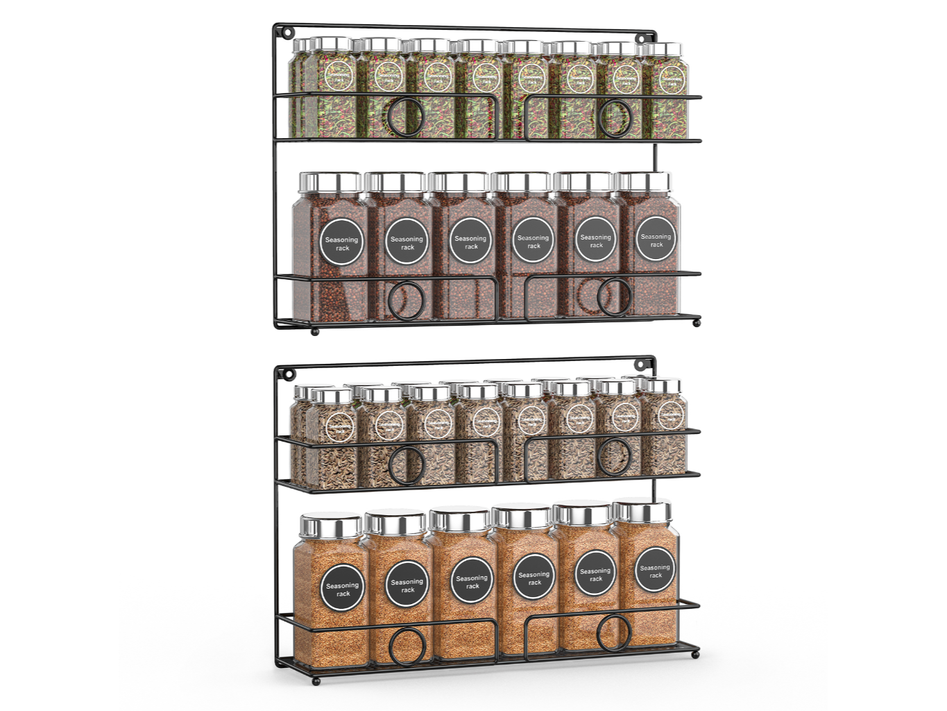 锁墙两层铁线调味架_Mr_Tim-站酷ZCOOL