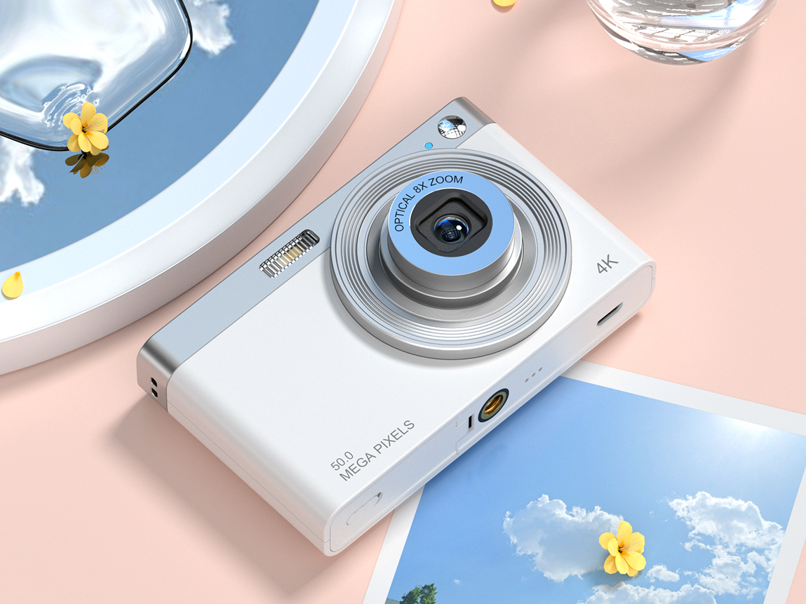 mini-马克龙色系相机渲染_阿泽机长-站酷ZCOOL