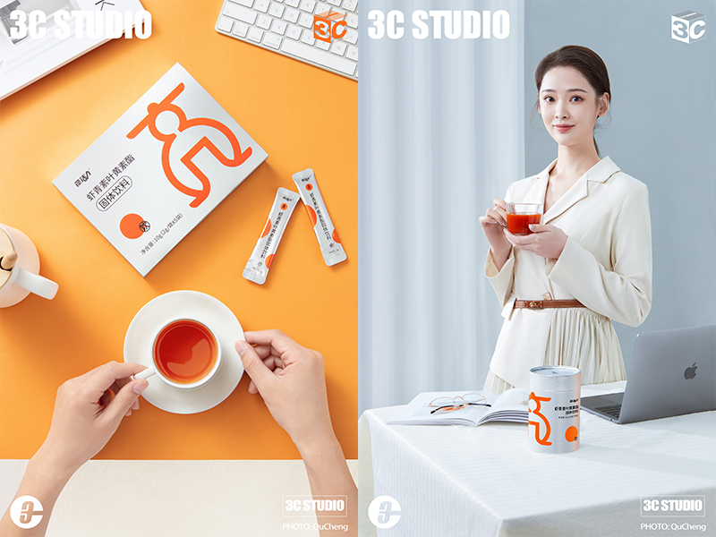 藻活力固体饮料拍摄-亮系列 | 3C STUDIO_3Cstudio-站酷ZCOOL