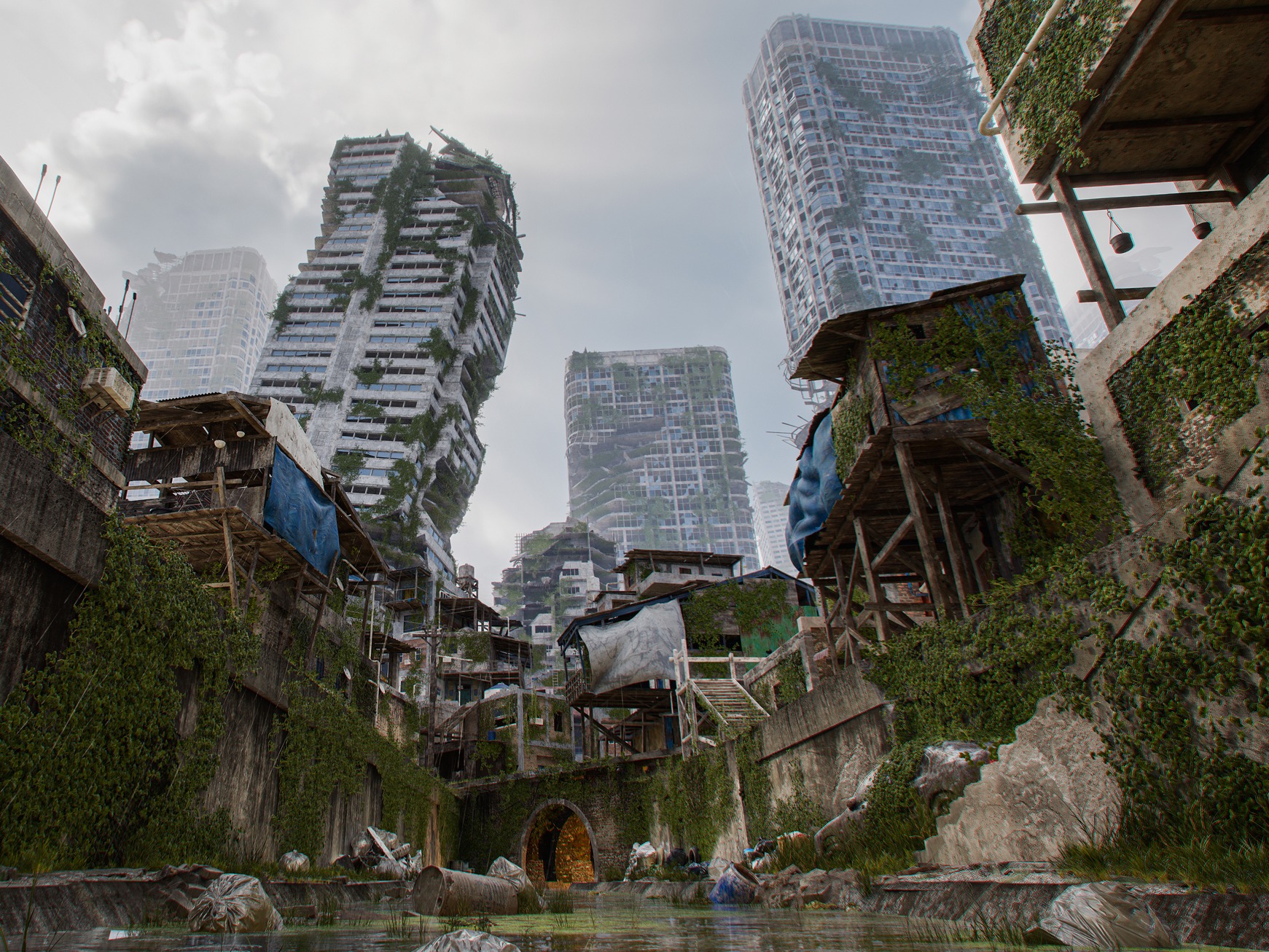 末世场景-隔离区_easy寰-站酷ZCOOL