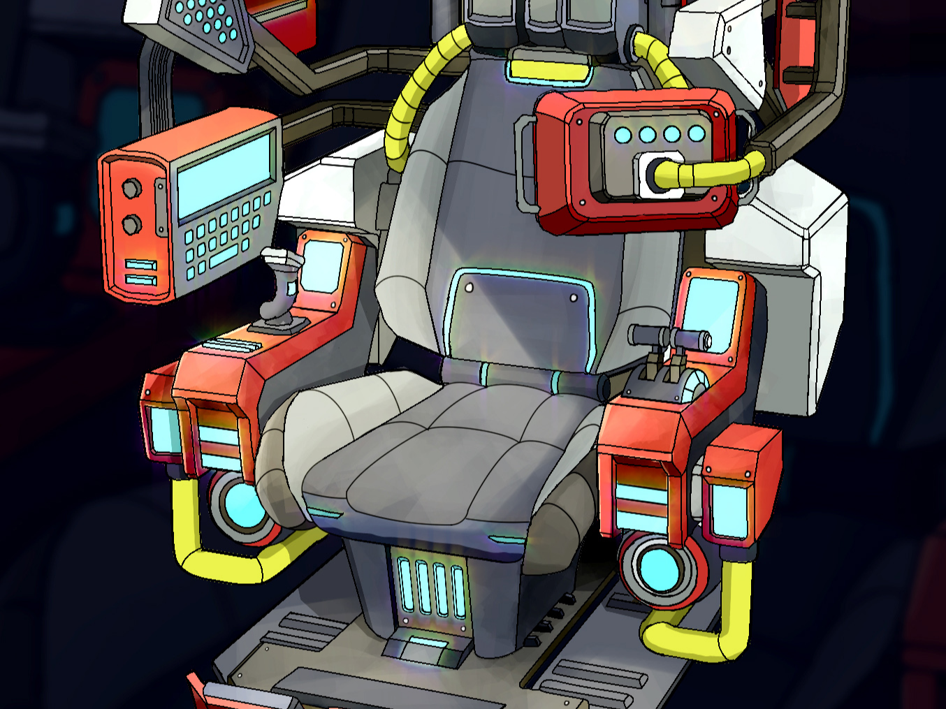 自由高达 驾驶舱设计_白羊099-站酷ZCOOL