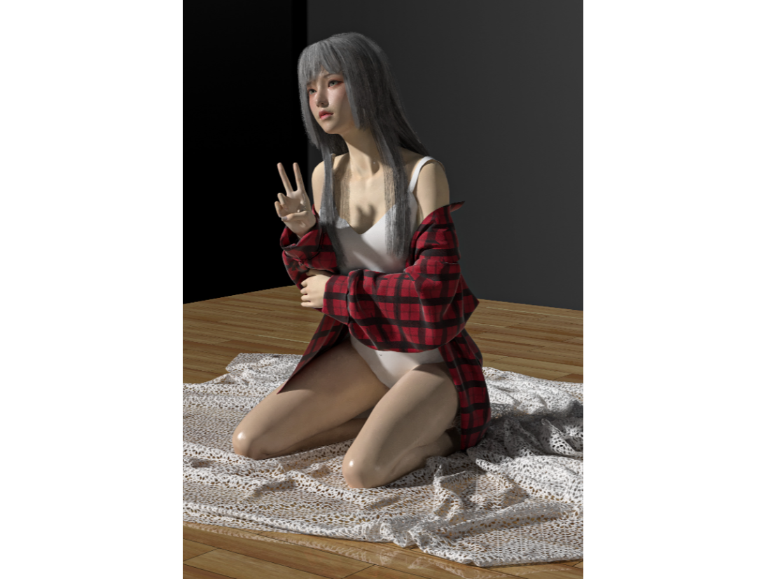 DAZ MD C4D PS 三维人形建模渲染_小白羊95-站酷ZCOOL