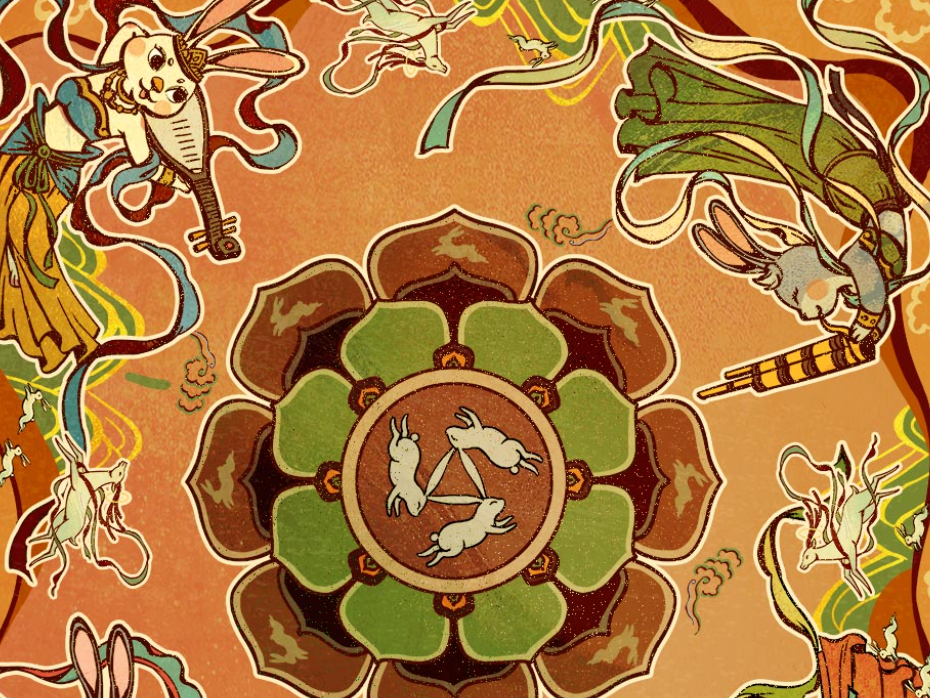 敦煌飞天兔_Huang师傅-站酷ZCOOL