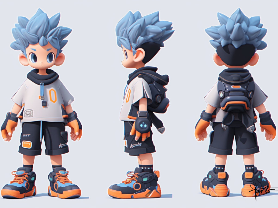 男孩IP形象设计系列三_不耳创意设计-站酷ZCOOL