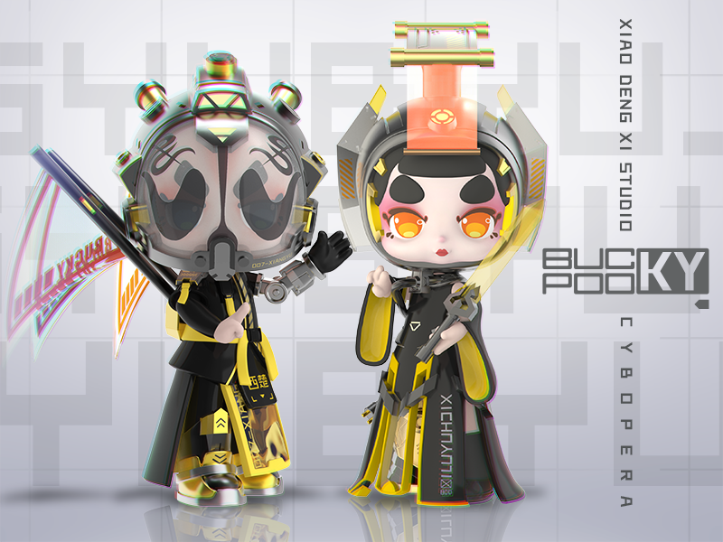 潮玩IP | Bucky&Pooky赛博戏曲2077系列盲盒_小登西工作室-站酷ZCOOL