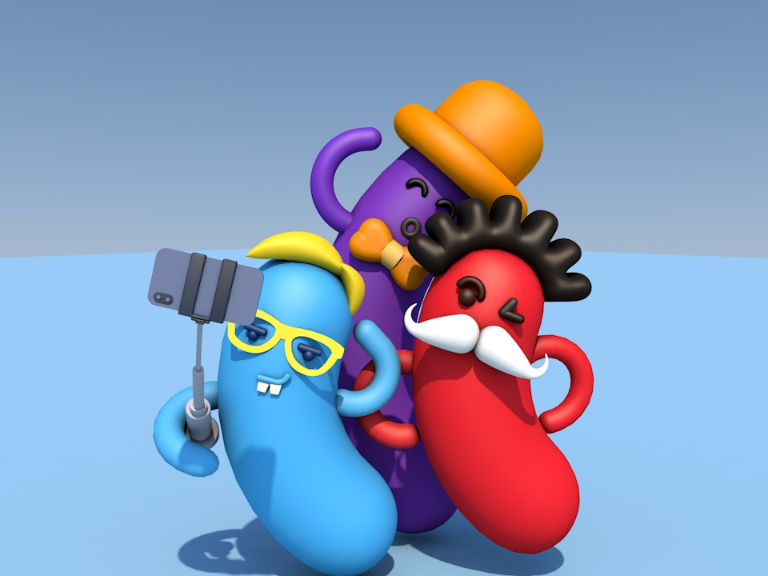 弯曲小人临摹_差点is-站酷ZCOOL