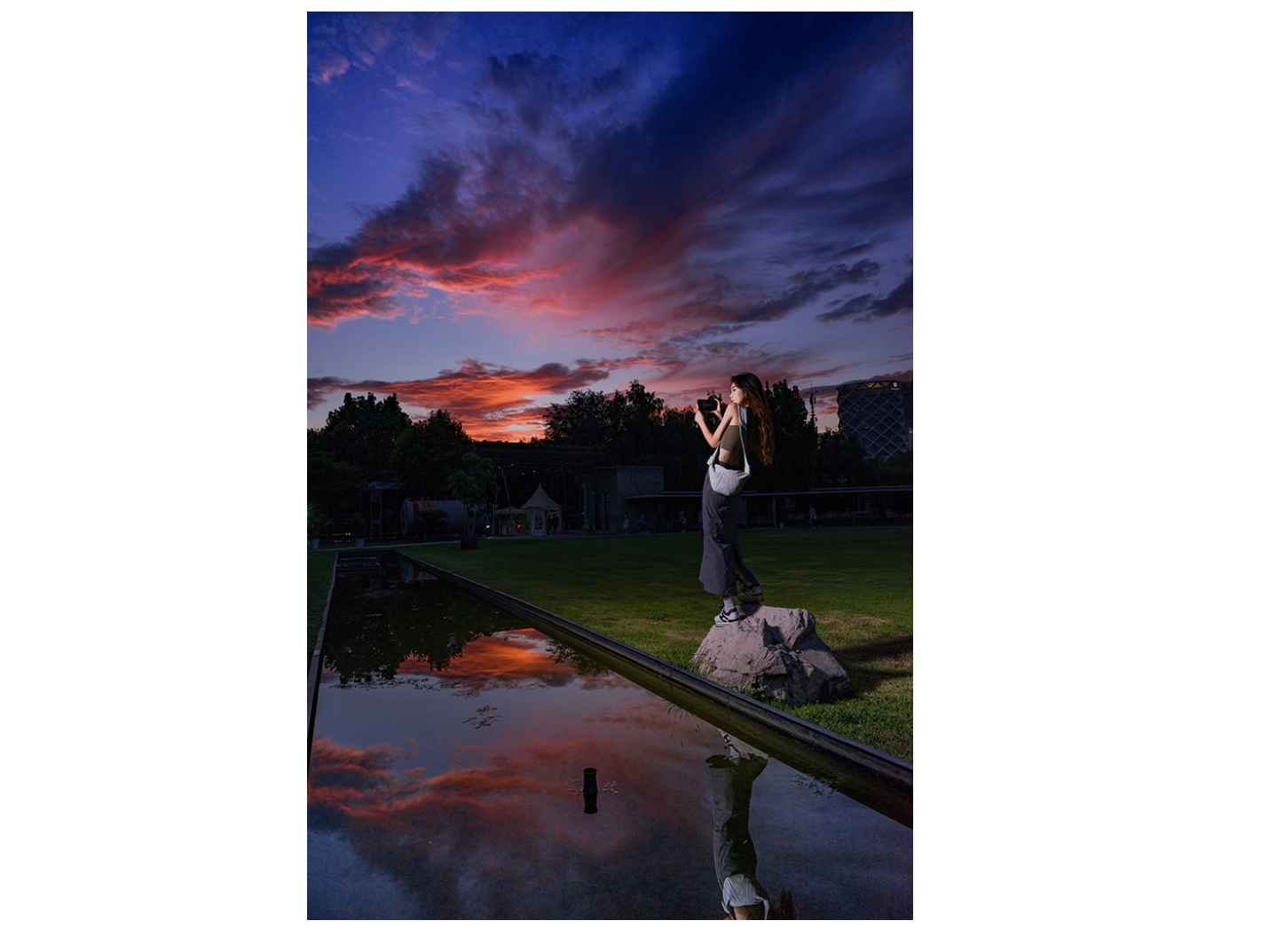 北京电通创意广场晚霞_寂寞梧桐1980-站酷ZCOOL