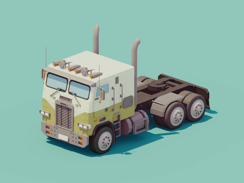 3dmax-卡通小卡车模型制作教程。3d建模基础教程_Alan安澜-站酷ZCOOL