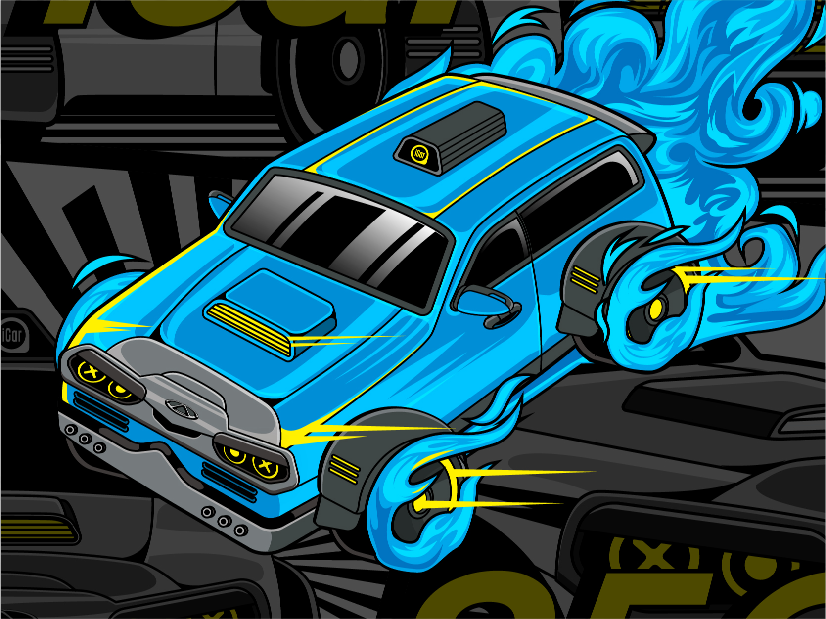 iCar 纯电硬派S56_无敌的小文-站酷ZCOOL