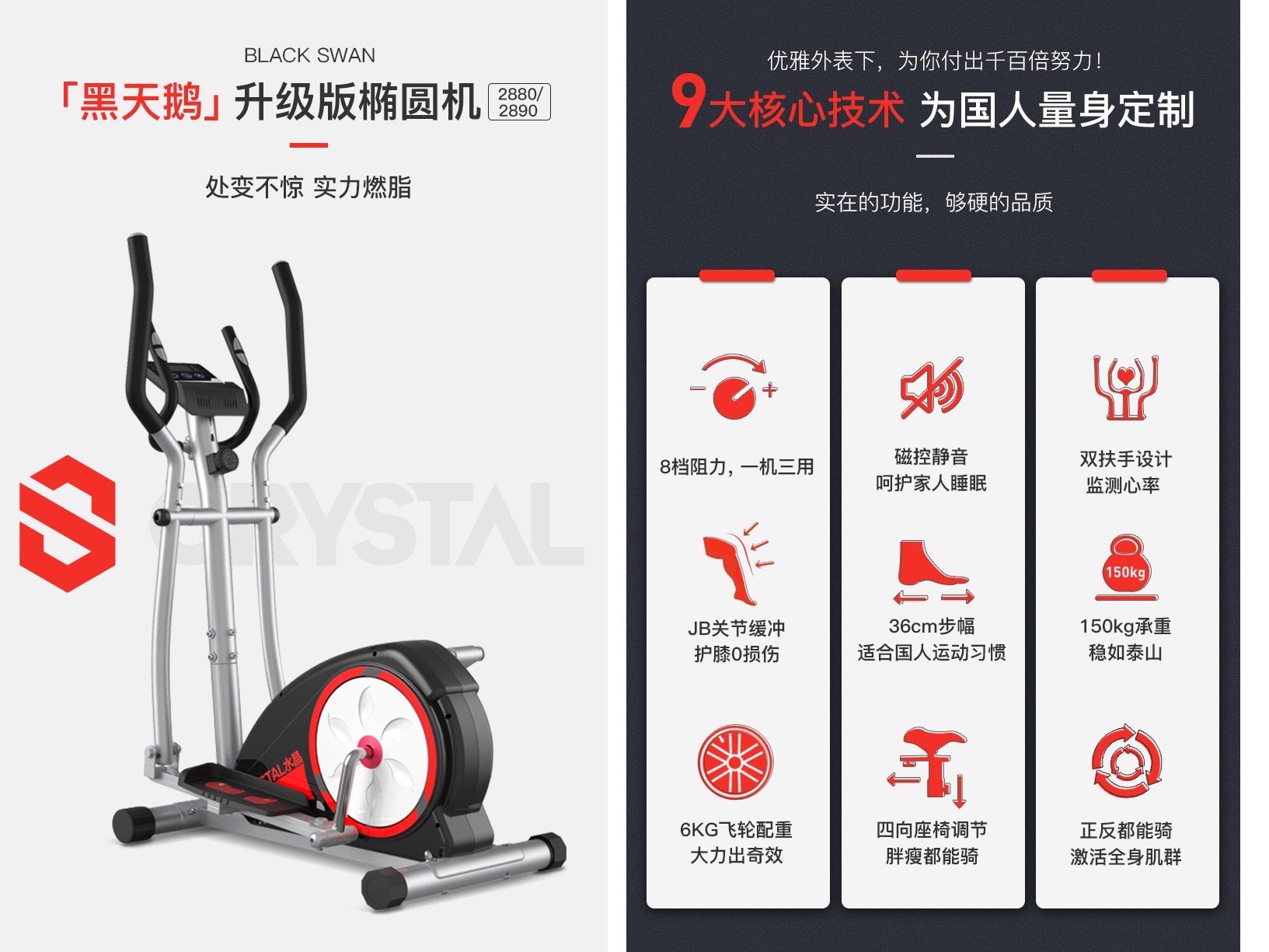 健身车详情页_XIAOW尊嘟-站酷ZCOOL