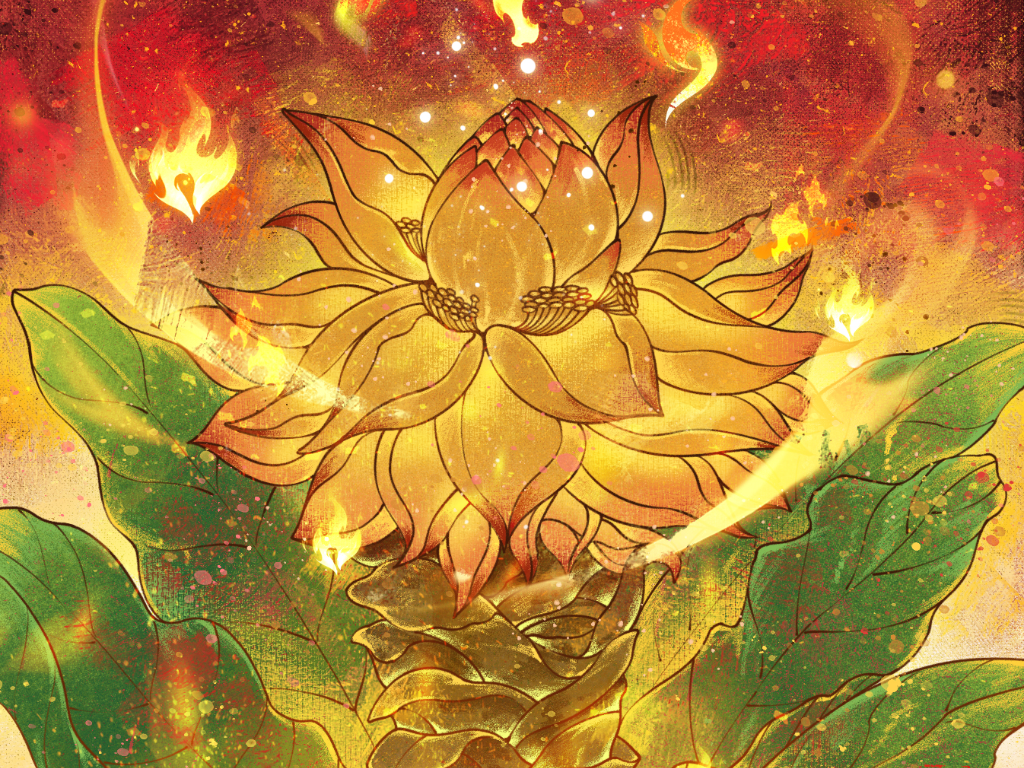 【国风插画】LAN工作室 X 佛教六花 NFT_LAN工作室-站酷ZCOOL