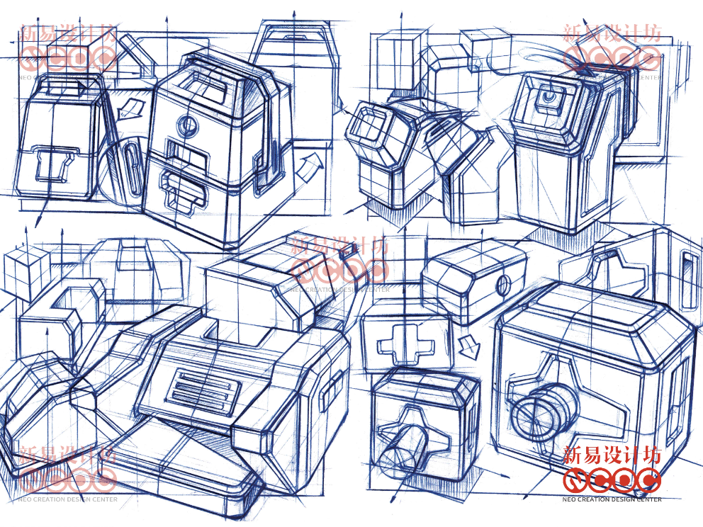 工业设计考研手绘线稿_新易设计坊-站酷ZCOOL