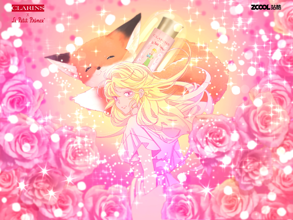 插画|商业插画|娇诗韵粉红邂逅_酷酷的十六子-站酷ZCOOL