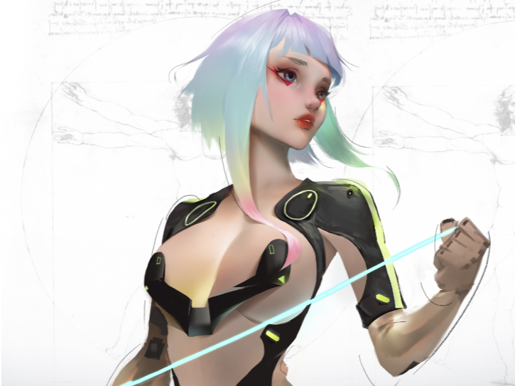 赛博朋克 lucy_西里胡图414-站酷ZCOOL