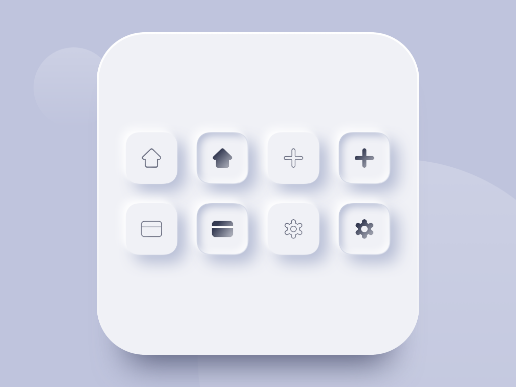 新拟态icon_C_CLIFF-站酷ZCOOL