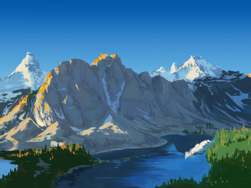 场景速涂练习_帽纸帽纸-站酷ZCOOL