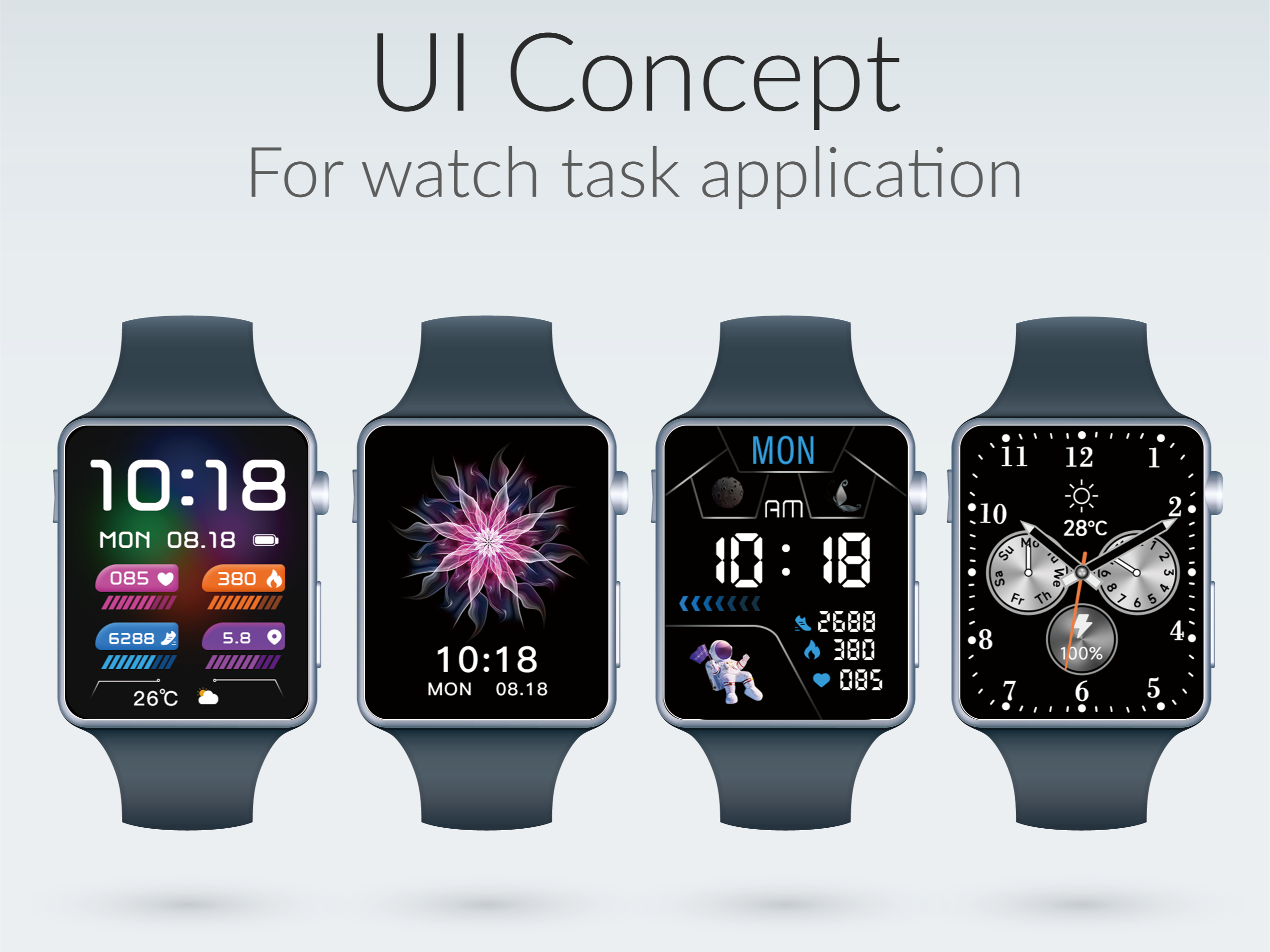 smart watch表盘设计_笑笑不可爱-站酷ZCOOL