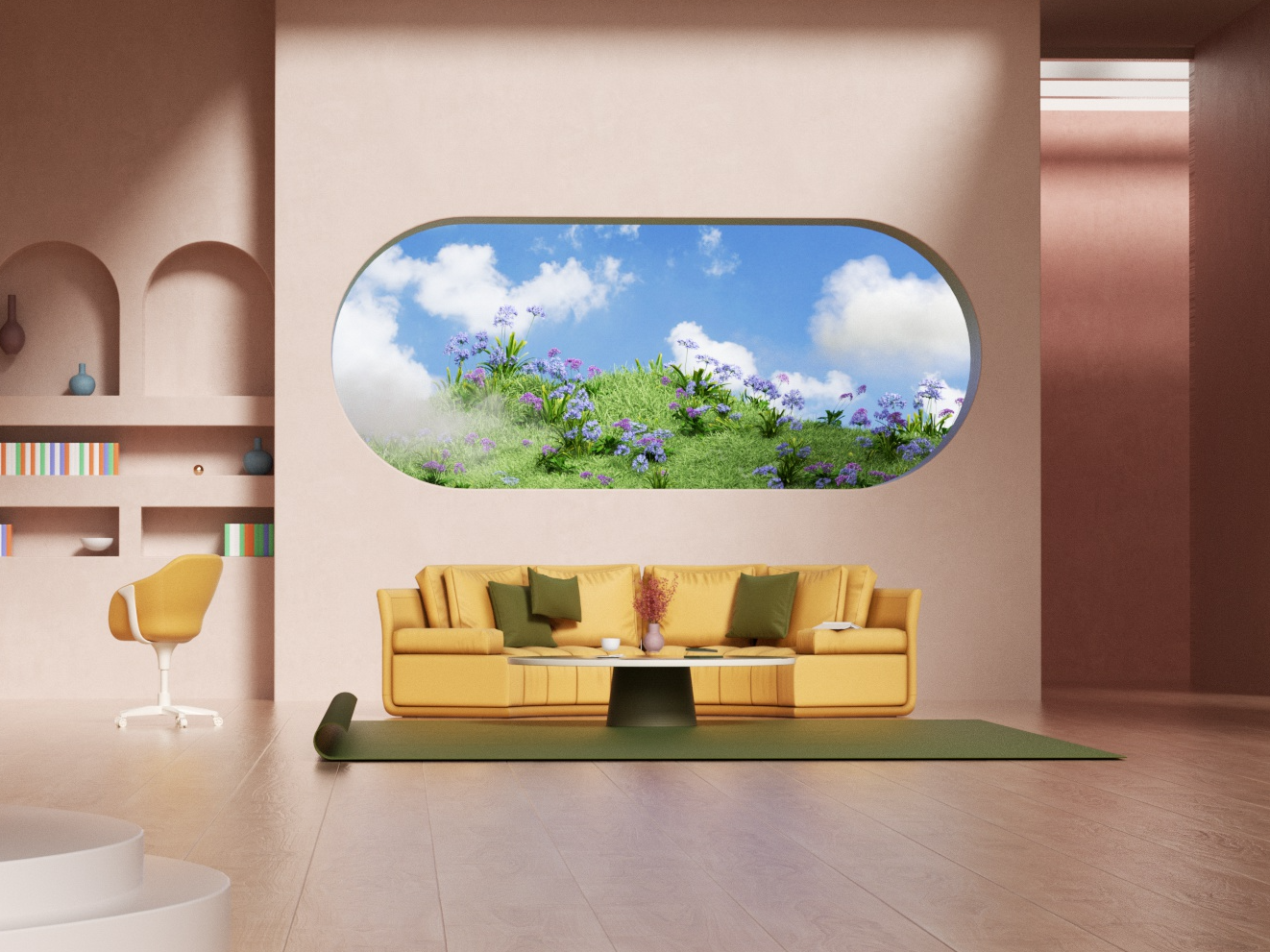 #C4D#OC#建模#3D动画渲染 简约家居动画练习._沙丨-站酷ZCOOL