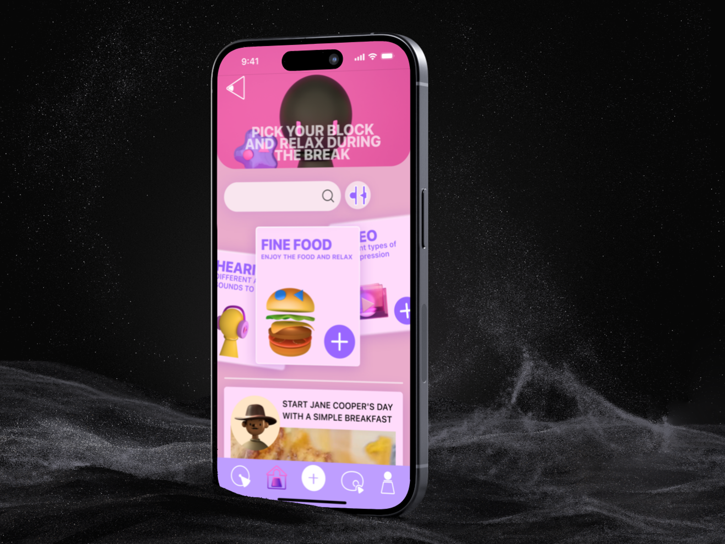 UI/UX DESIGN RLAXYOU Mobile phone design._wenyuedesign-站酷ZCOOL