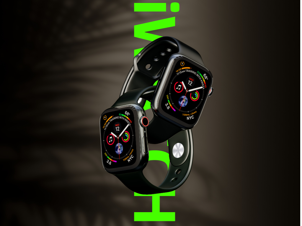 iWatch渲染作品_银发半妖精-站酷ZCOOL