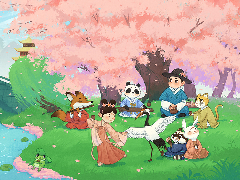 茶派美好世界—小妖怪的邀请_金之助js-站酷ZCOOL