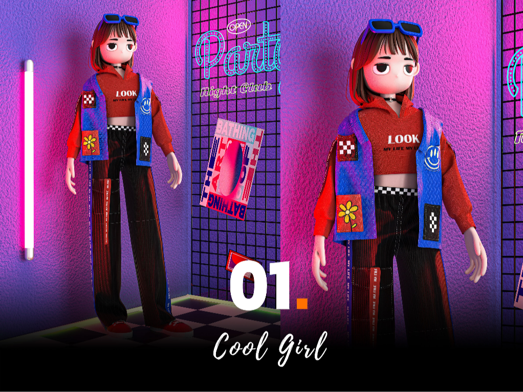 #创作加油站#COOL GIRL 酷女孩系列01_伊人JUDY-站酷ZCOOL