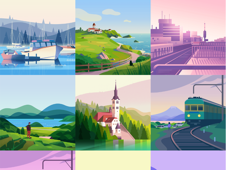 色彩练习 组三_YNG724-站酷ZCOOL