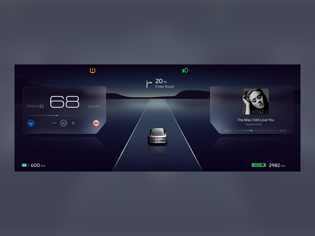 Automotive UI _DarkArtists-站酷ZCOOL
