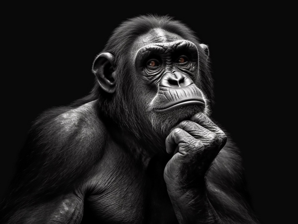 a thinking ape思考的猿人_WE蓝鲸能量-站酷ZCOOL