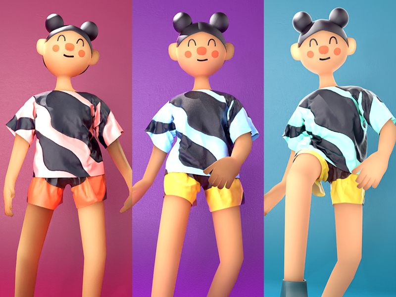 C4D人物ip角色设计_Mrlin先森-站酷ZCOOL