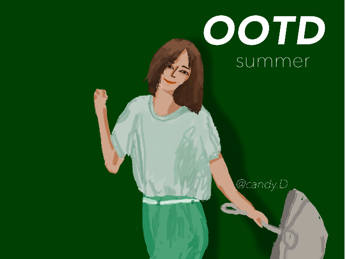 百图挑战/day2/ OOTD summer /向前冲_董蛋花-站酷ZCOOL