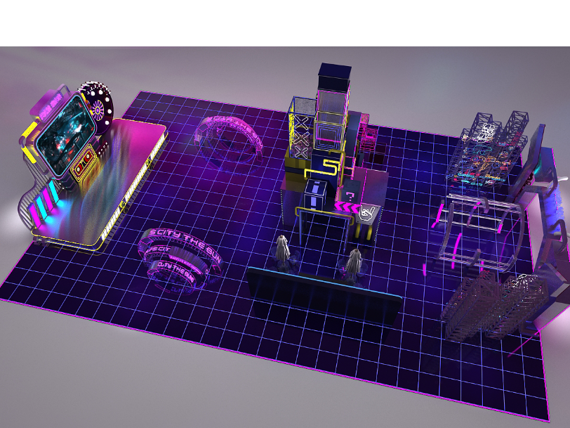 赛博朋克3D设计效果图_AK212-站酷ZCOOL
