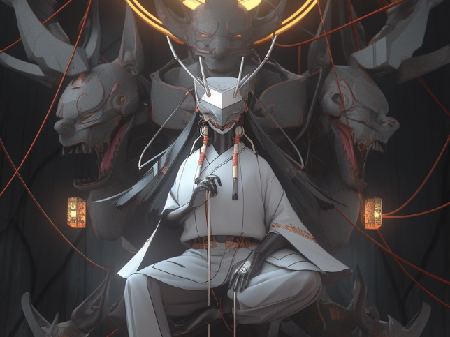 006期｜Midjourney Niji 咒语绘图｜魔神1_AIGC小妖-站酷ZCOOL