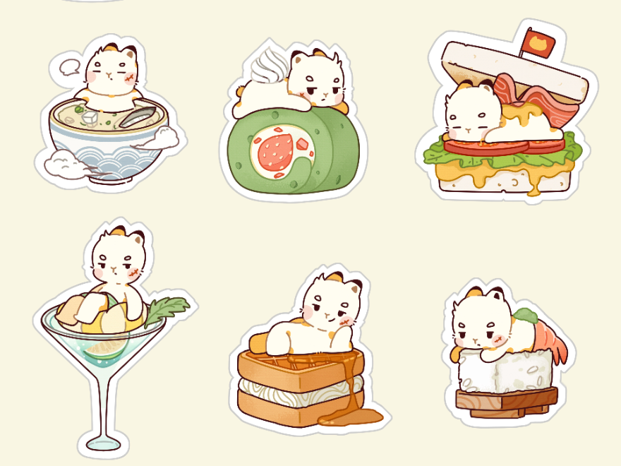 鲁西鲁美食篇_林舜-站酷ZCOOL