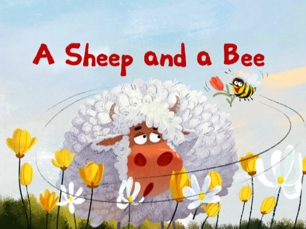 A Sheep and A Bee_木子文化-站酷ZCOOL