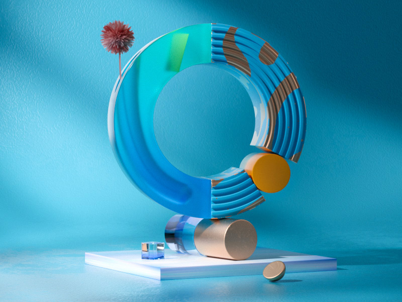 C4D-OC材质渲染_叫菠萝的小丸子-站酷ZCOOL