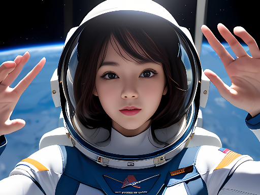 AI手机壁纸【制服美女】第7弹【宇航员】 喜欢拿走_楼上神秘男子-站酷ZCOOL