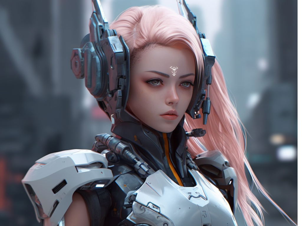 Mecha girl_戈多GD-站酷ZCOOL