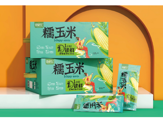 玉米 御鲜妃 糯玉米包装设计小白了个兔 站酷zcool
