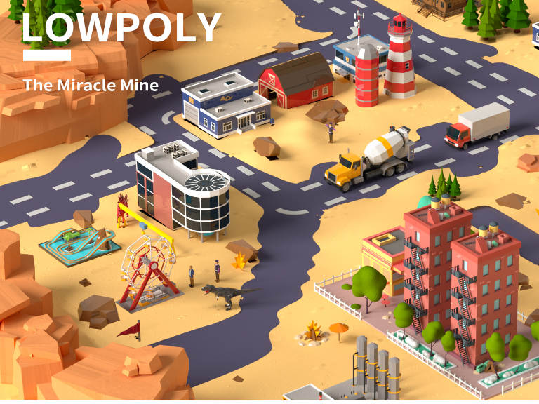 LOWPOLY设计_有理P4D-站酷ZCOOL