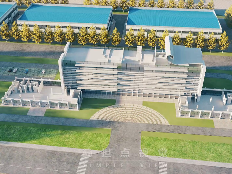 建筑动画-河南豫中陆路口岸综合物流港_Simple视觉-站酷ZCOOL