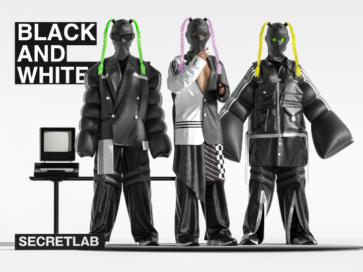 BLACK AND WHITE SECRETLAB SS2023_mr_kaleo-站酷ZCOOL
