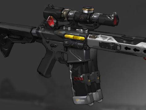 枪械-TR-1S_不讲道理杰神哥-站酷ZCOOL