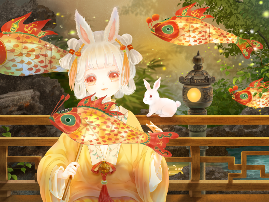 兔少女_袅九九-站酷ZCOOL