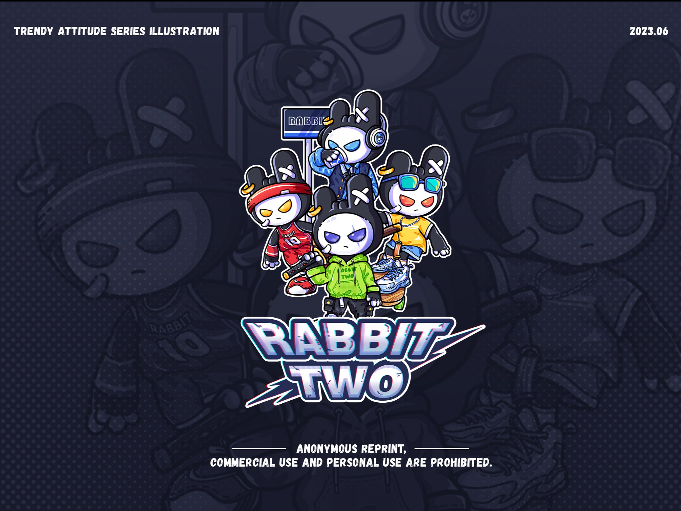 兔二Rabbit Two系列插画_蛋挞的诱惑-站酷ZCOOL